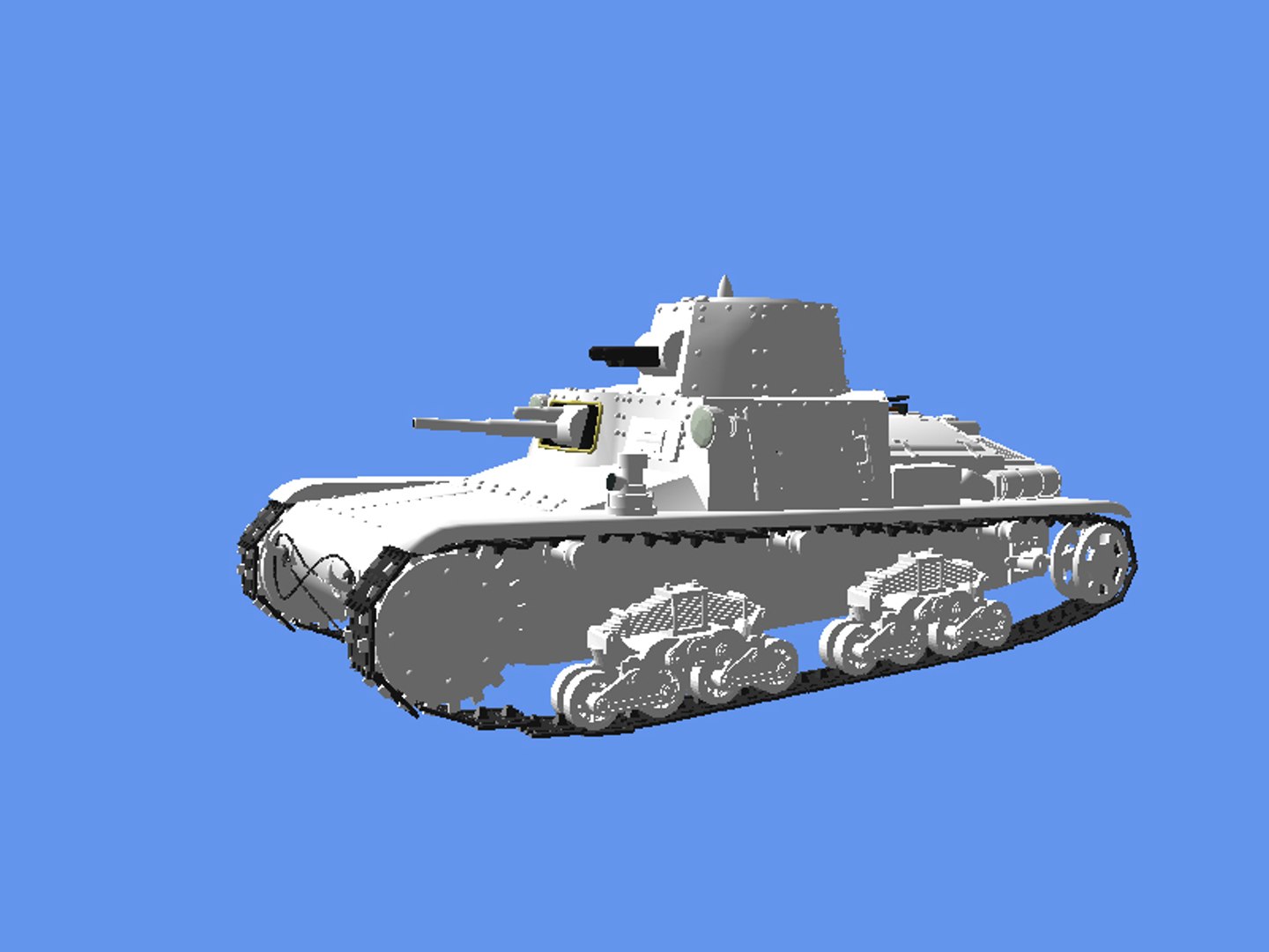 Free Italian Medium Tank 3D Model - TurboSquid 1324936