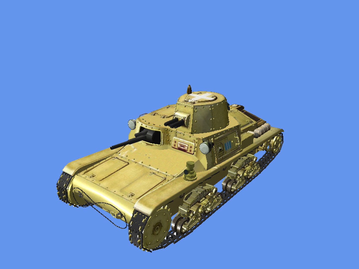 Free Italian Medium Tank 3D Model - TurboSquid 1324936