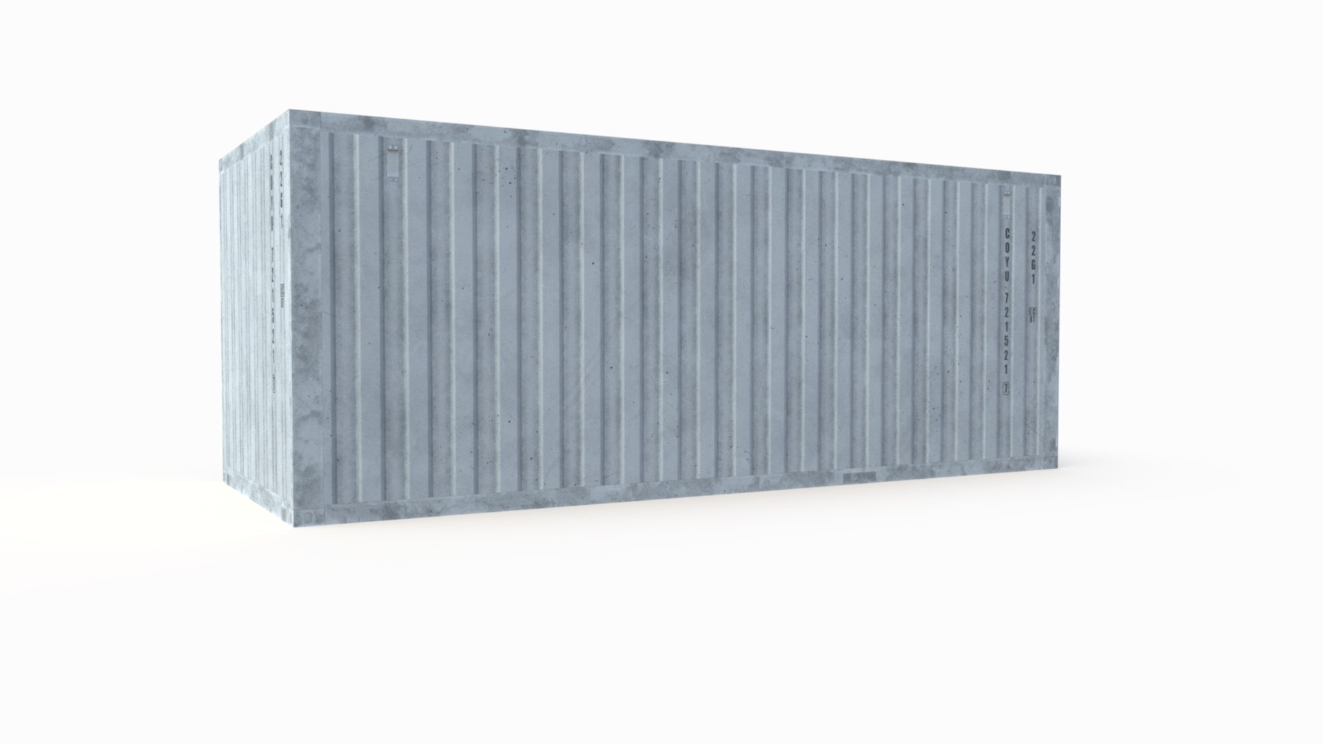 3D Container 20 Ft ISO Low Poly - TurboSquid 2144622