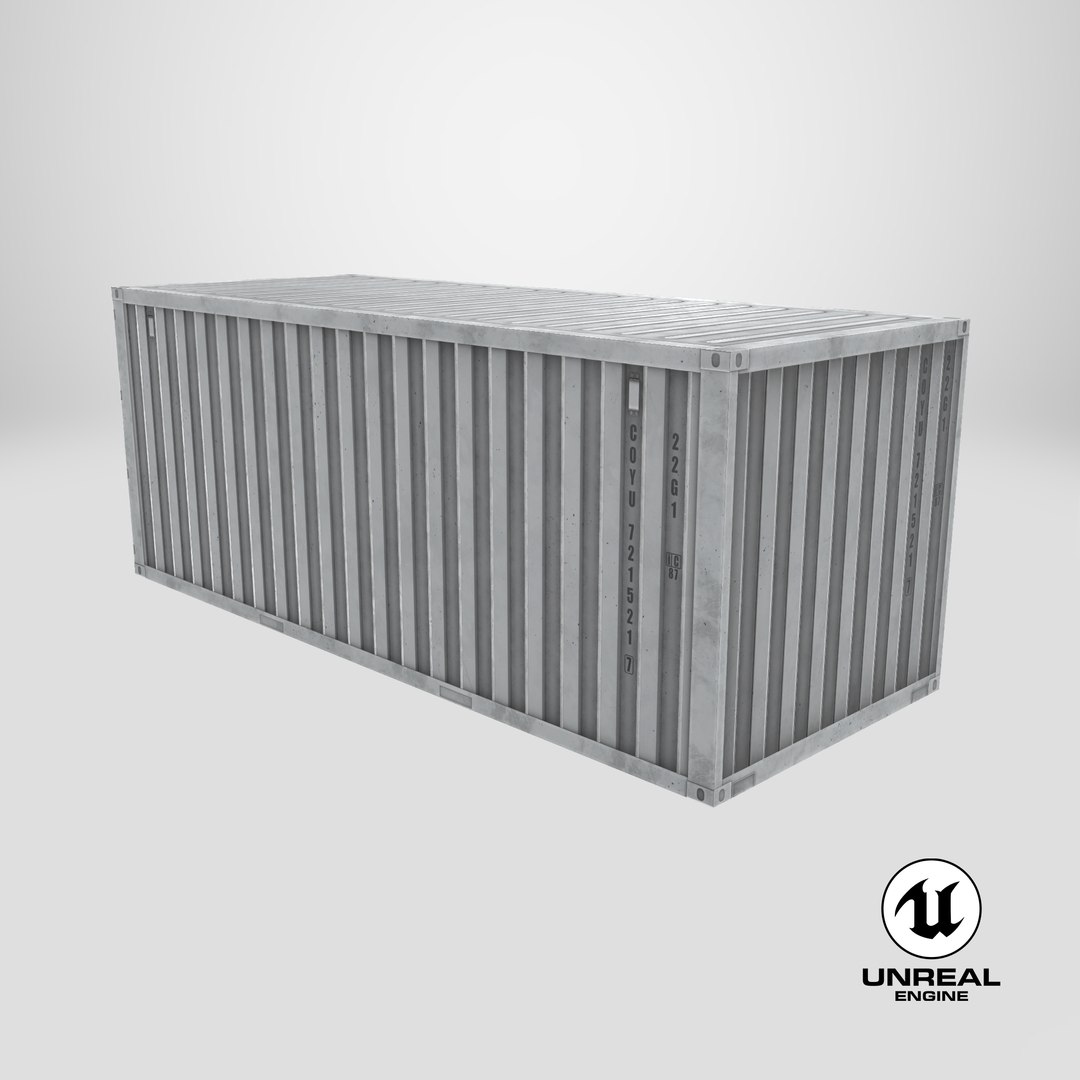 3D Container 20 Ft ISO Low Poly - TurboSquid 2144622