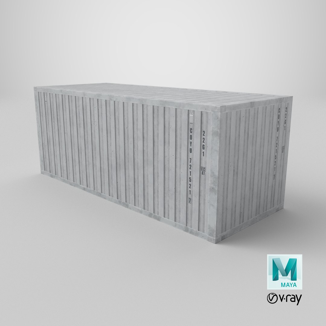 3D Container 20 Ft ISO Low Poly - TurboSquid 2144622