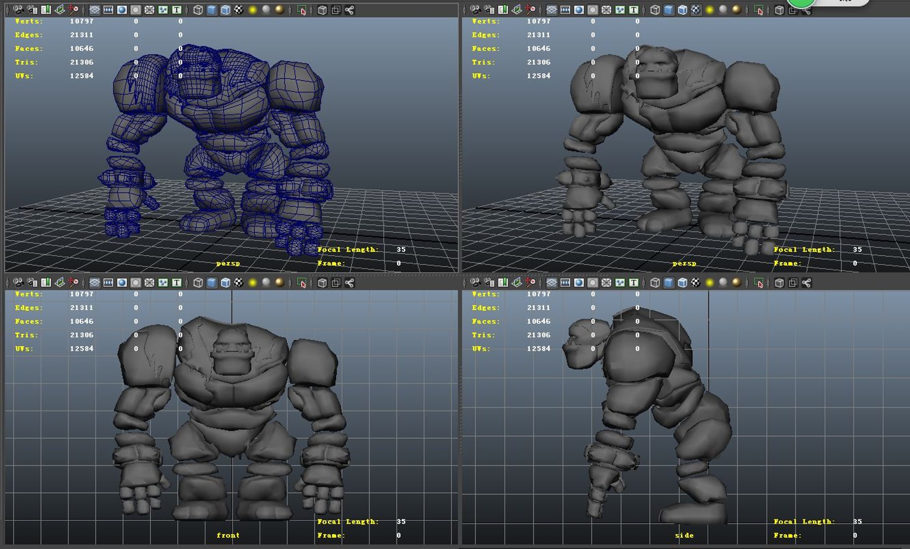 Stone Man 3D - TurboSquid 1551301