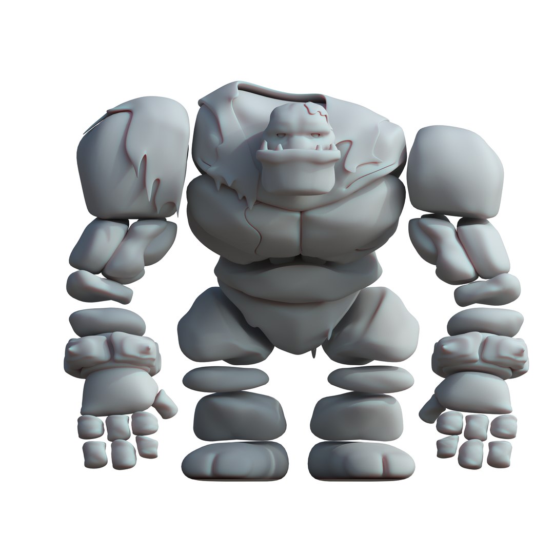 Stone Man 3D - TurboSquid 1551301