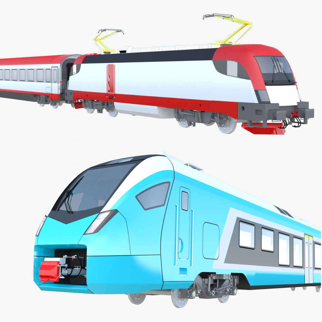 3D model Passenger trains collection - TurboSquid 1796205