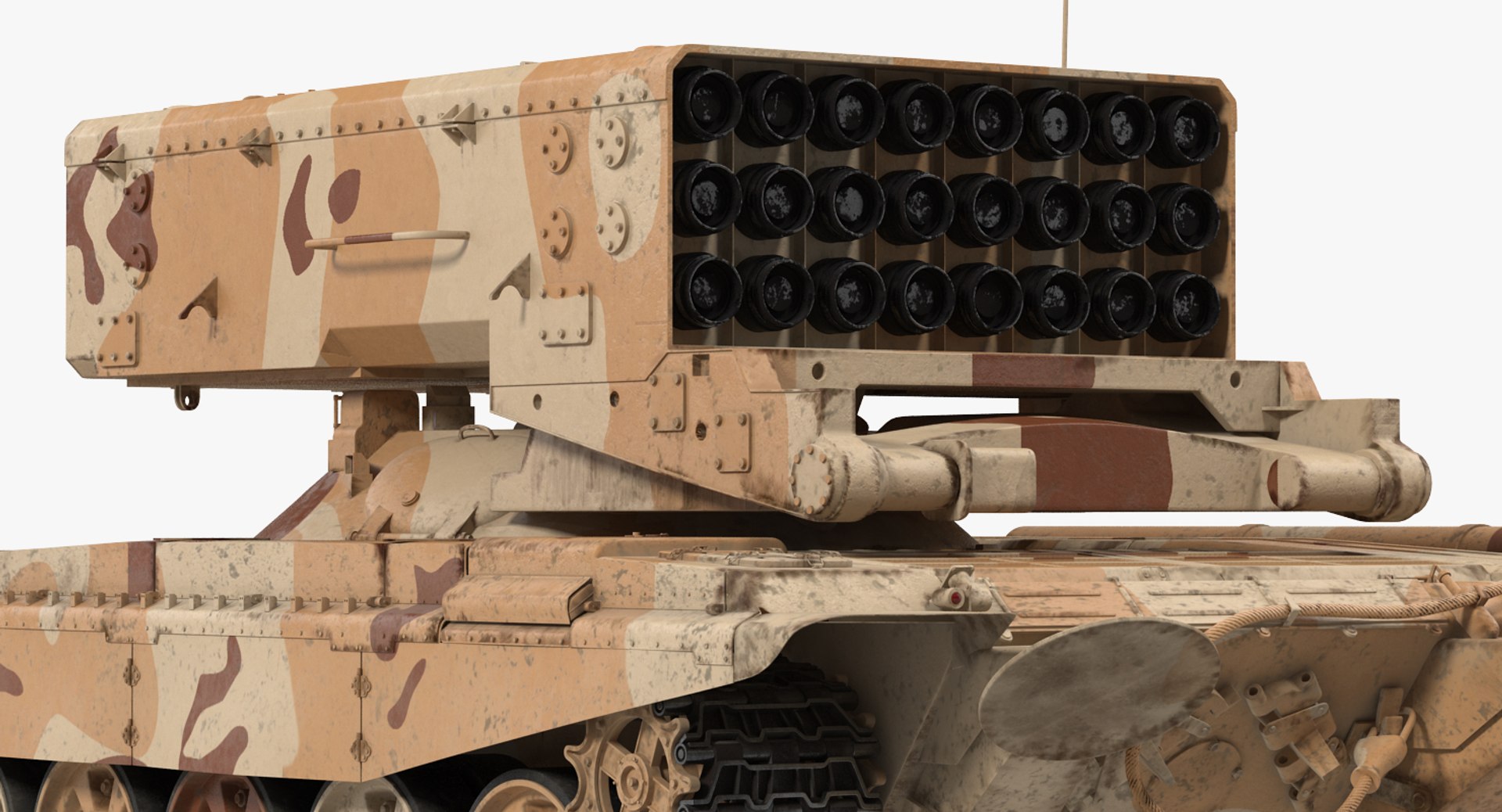 Heavy Throwing Tos-1a Desert 3d Max