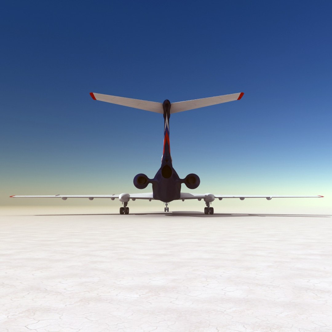 tu 154 careless 3d model