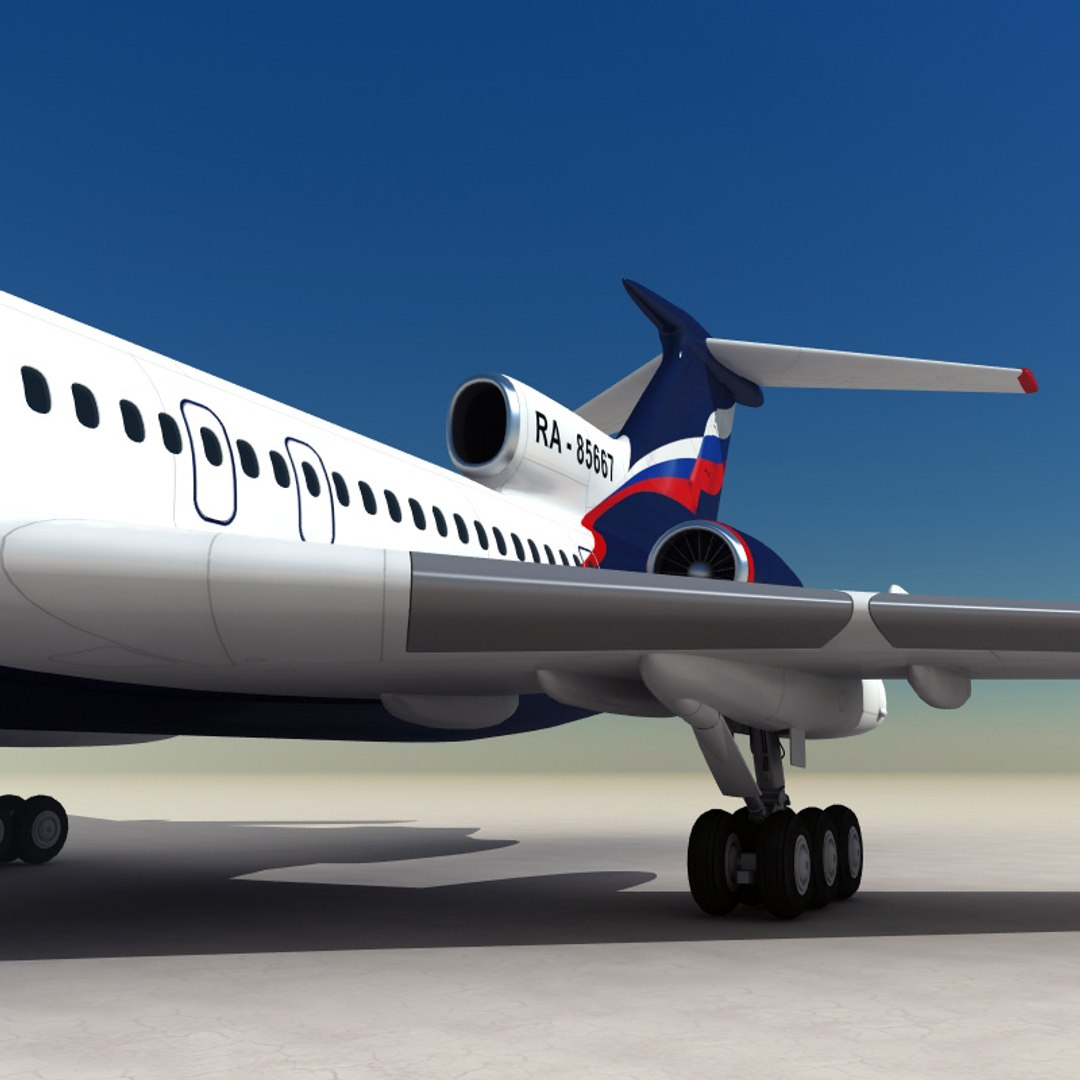 tu 154 careless 3d model