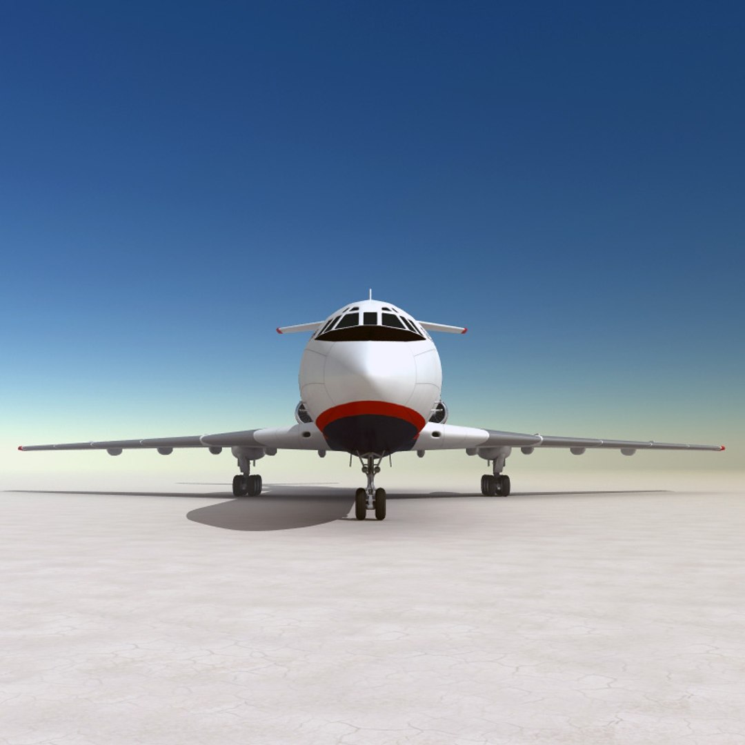 tu 154 careless 3d model