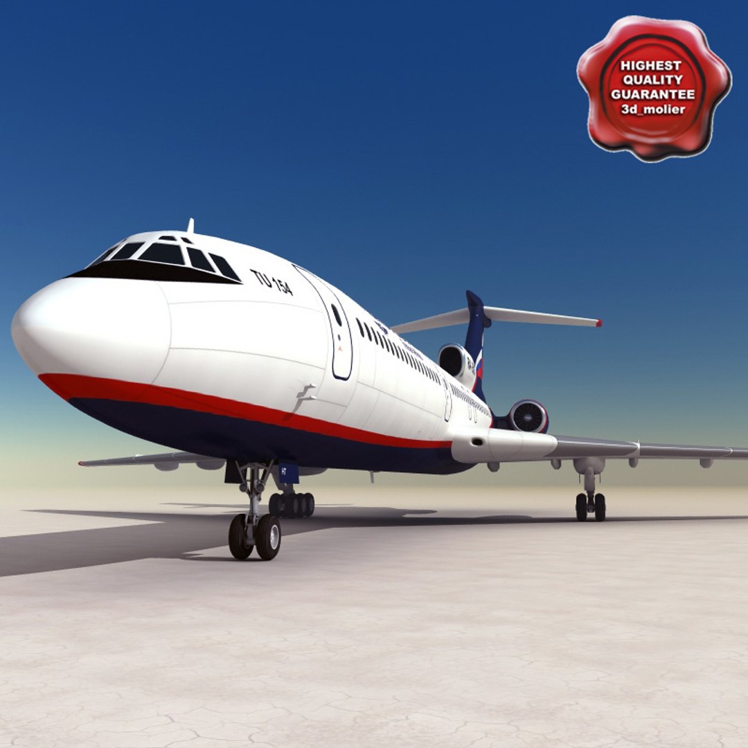 tu 154 careless 3d model