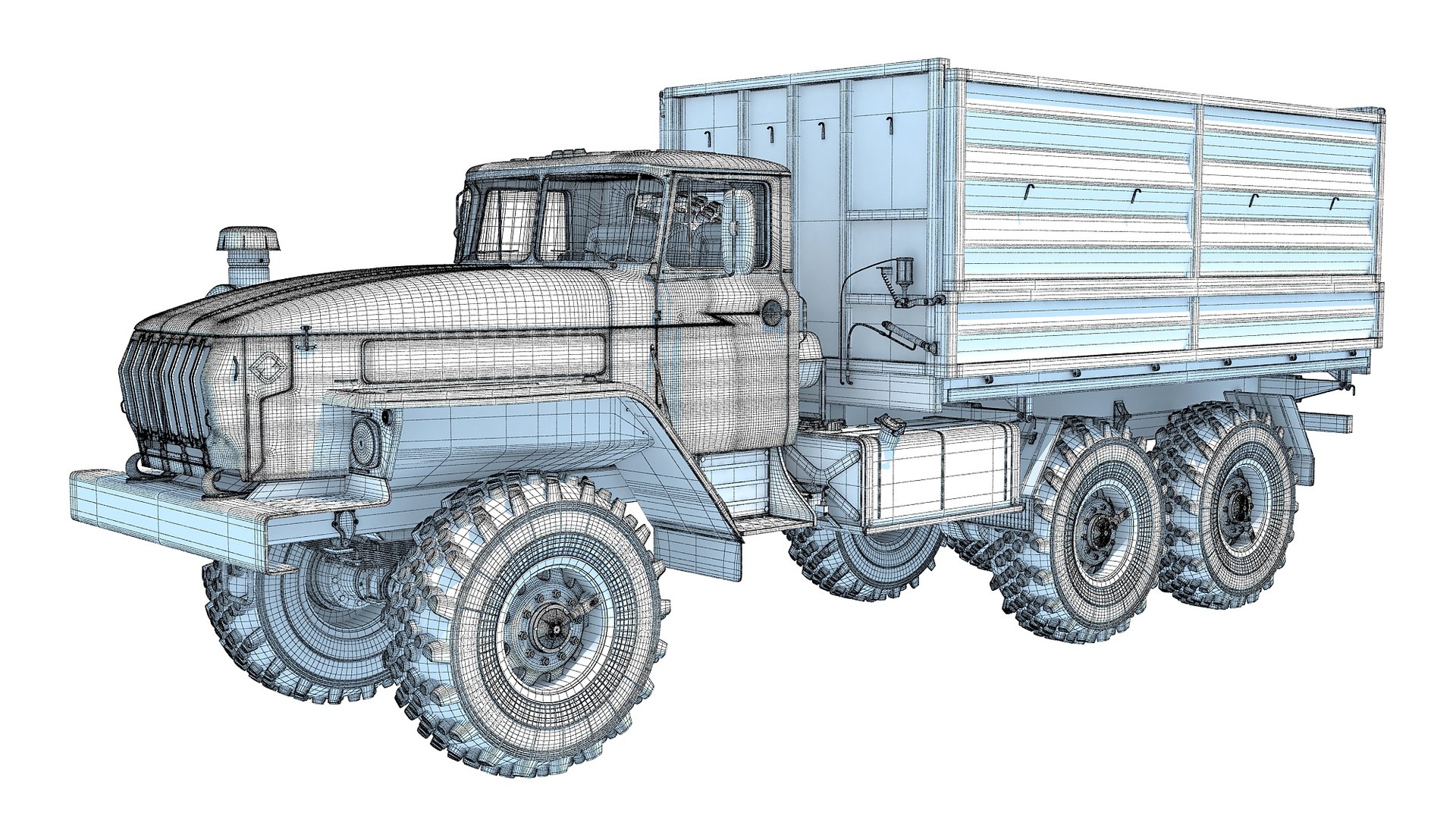 URAL Military Truck Off Road 6x6 3D model - TurboSquid 2157895