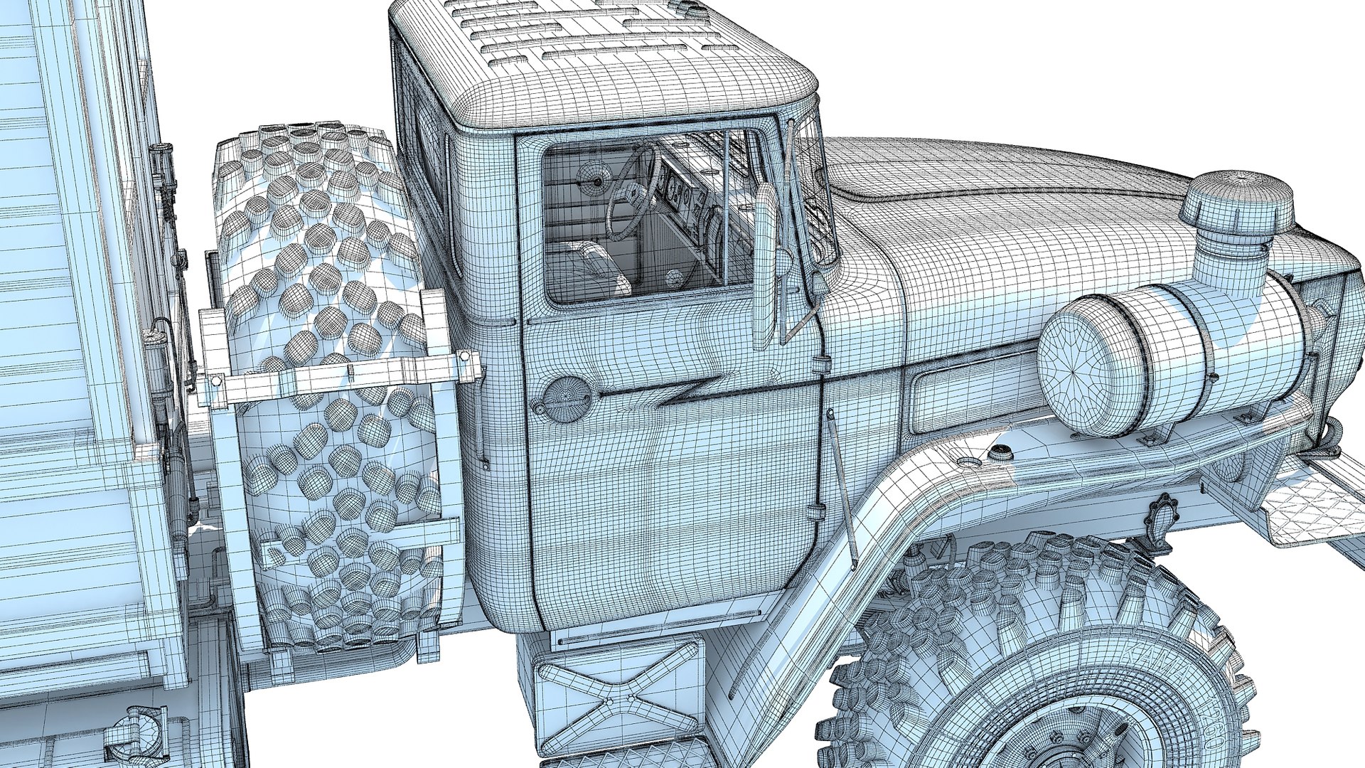 URAL Military Truck Off Road 6x6 3D model - TurboSquid 2157895