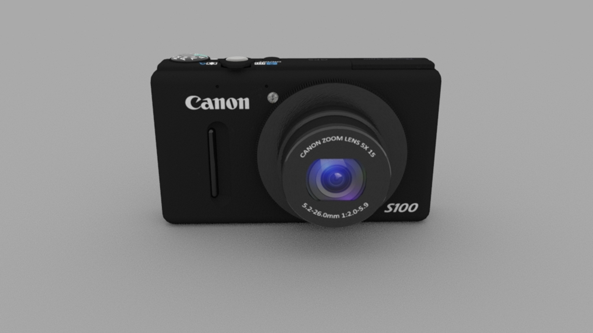 3D canon powershot s100 modeled model - TurboSquid 1424764