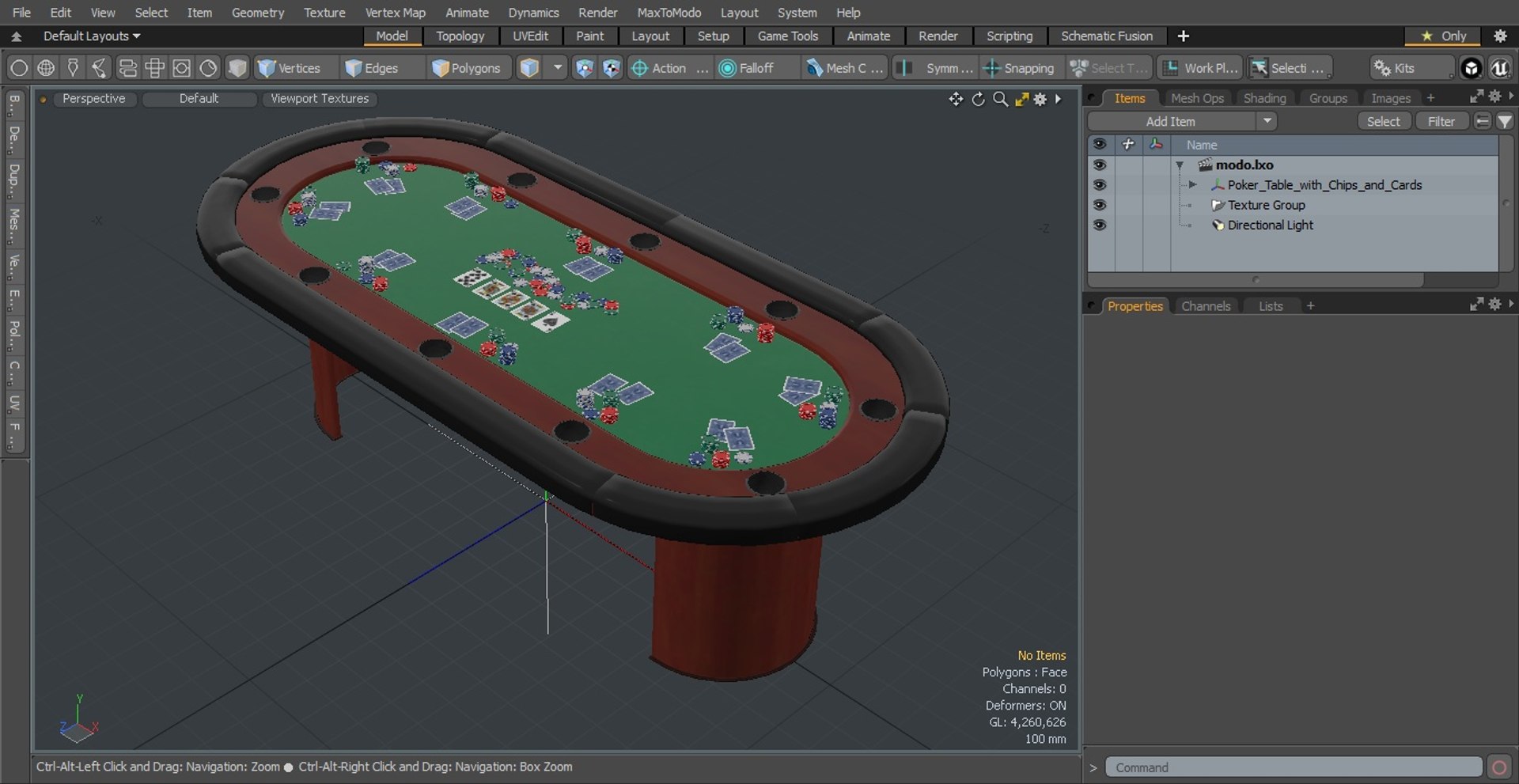 Poker Table with Chips and Cards 3D model - TurboSquid 2052607