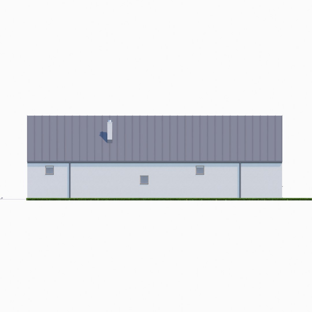 Bungalow 3 - Created with fully parametric Revit Families 3D model ...