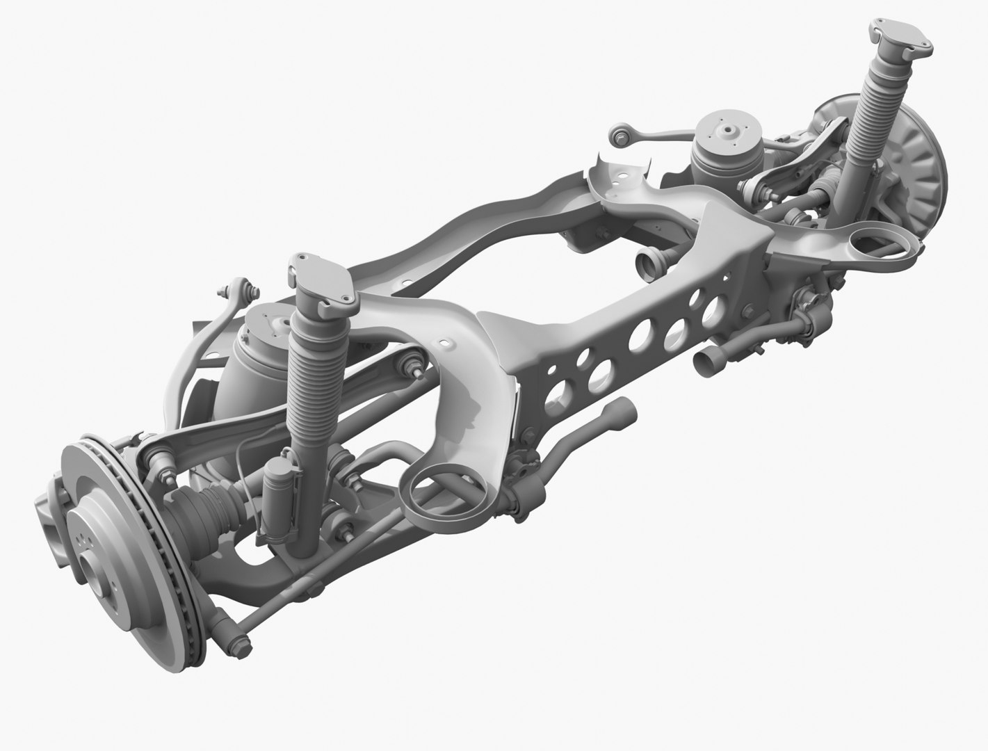 SUV Back Suspension 3D Model - TurboSquid 2175473