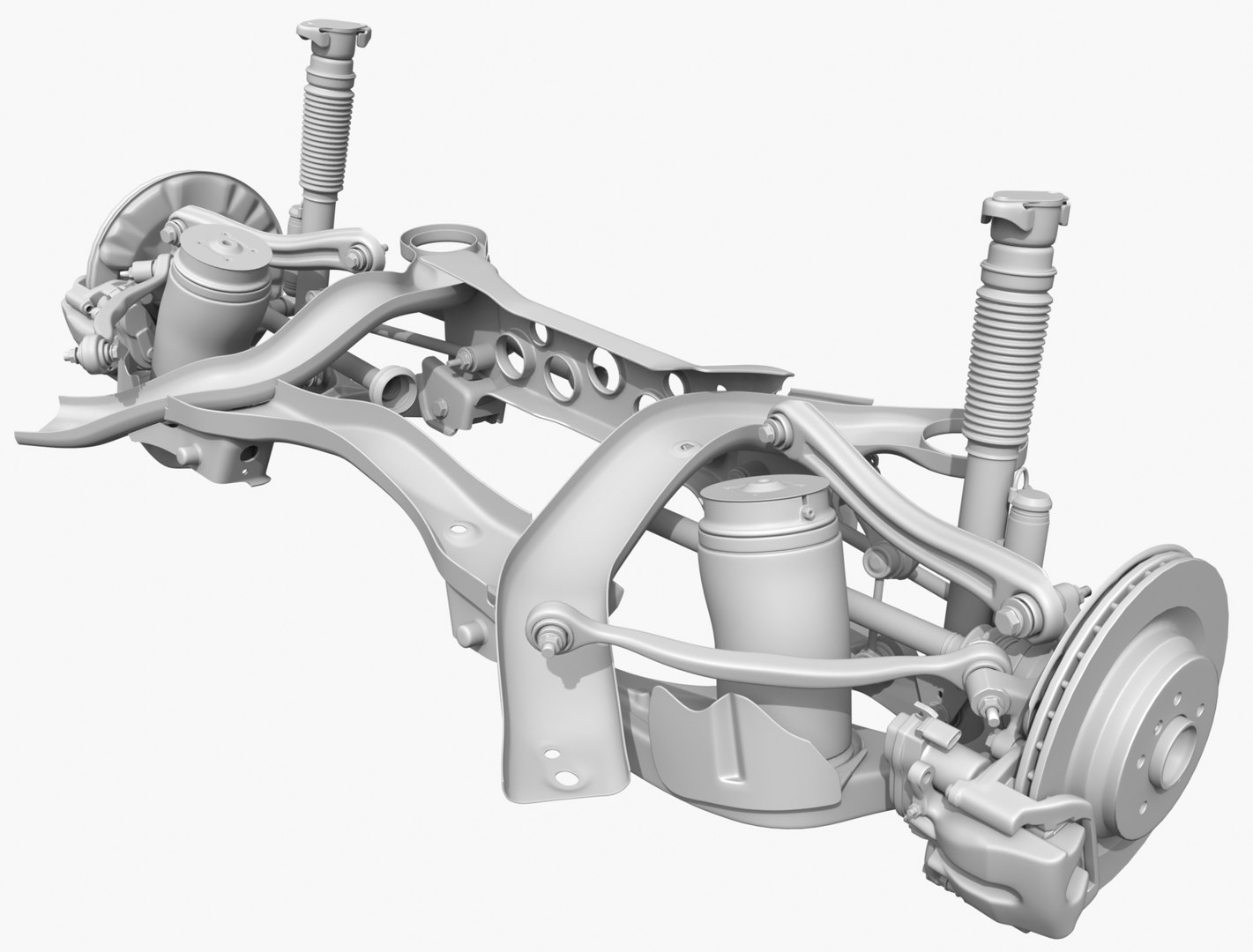 SUV Back Suspension 3D Model - TurboSquid 2175473