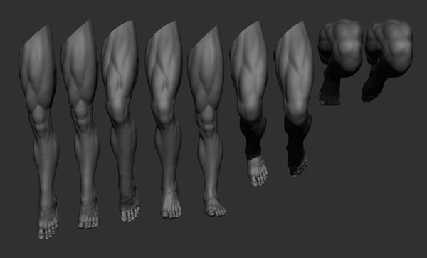 Male leg poses 3D model - TurboSquid 1826226