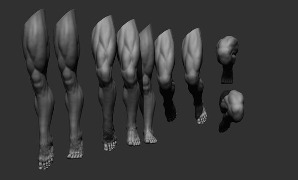 Male leg poses 3D model - TurboSquid 1826226