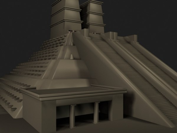 aztecs pyramid 3d max