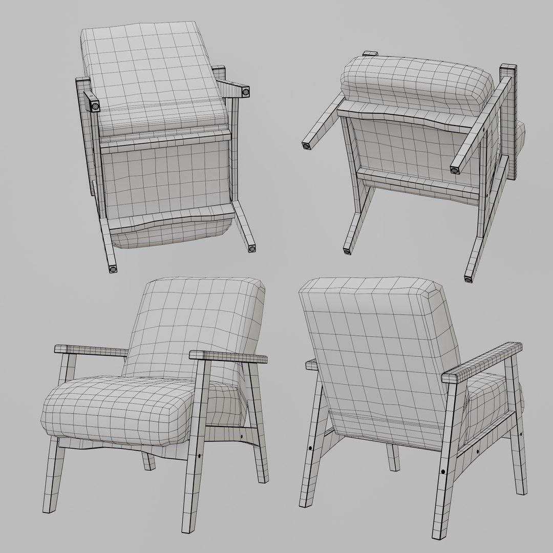 3D Arm Chair - TurboSquid 1941279