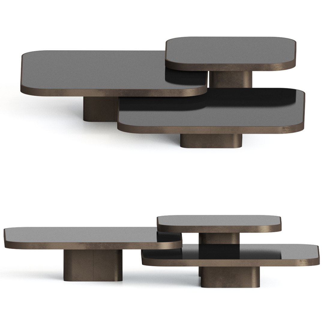 3D Bow Coffee Tables Model - TurboSquid 1612014