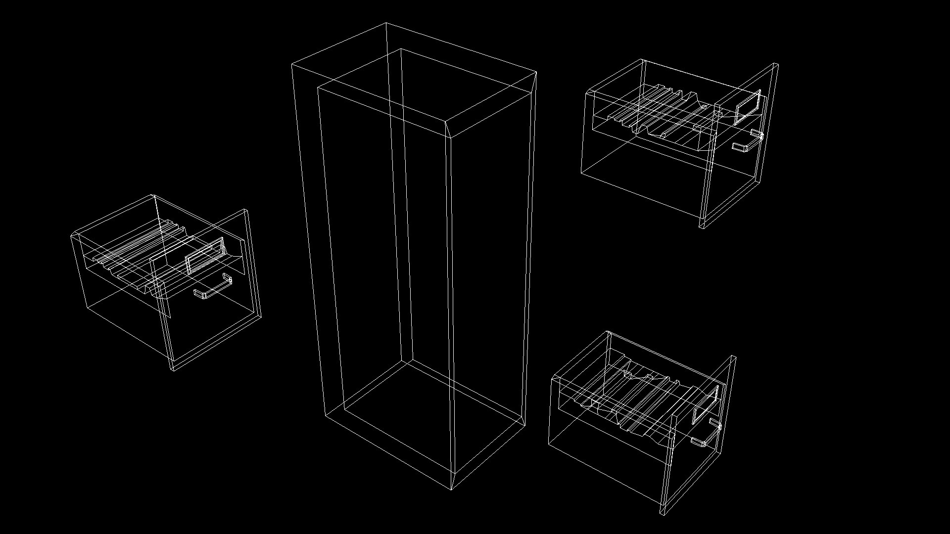 File Cabinet 3d 3ds