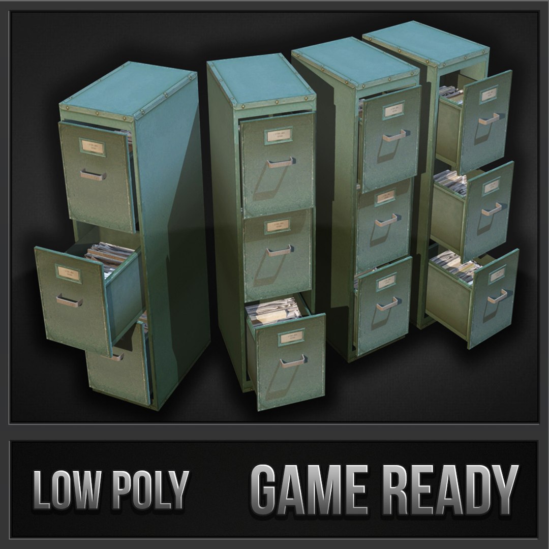 File Cabinet 3d 3ds