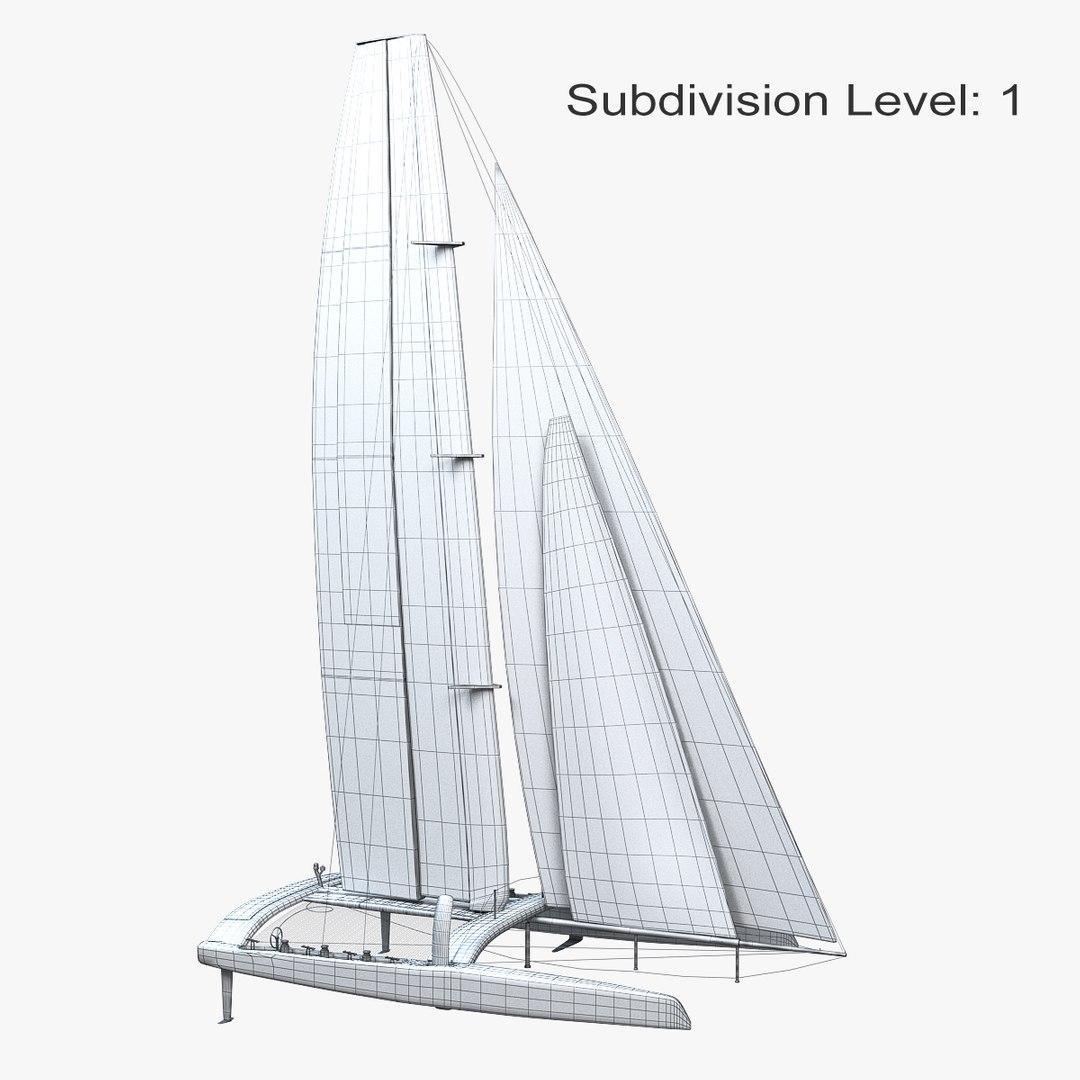 Catamaran Class Ac 72 3d Model