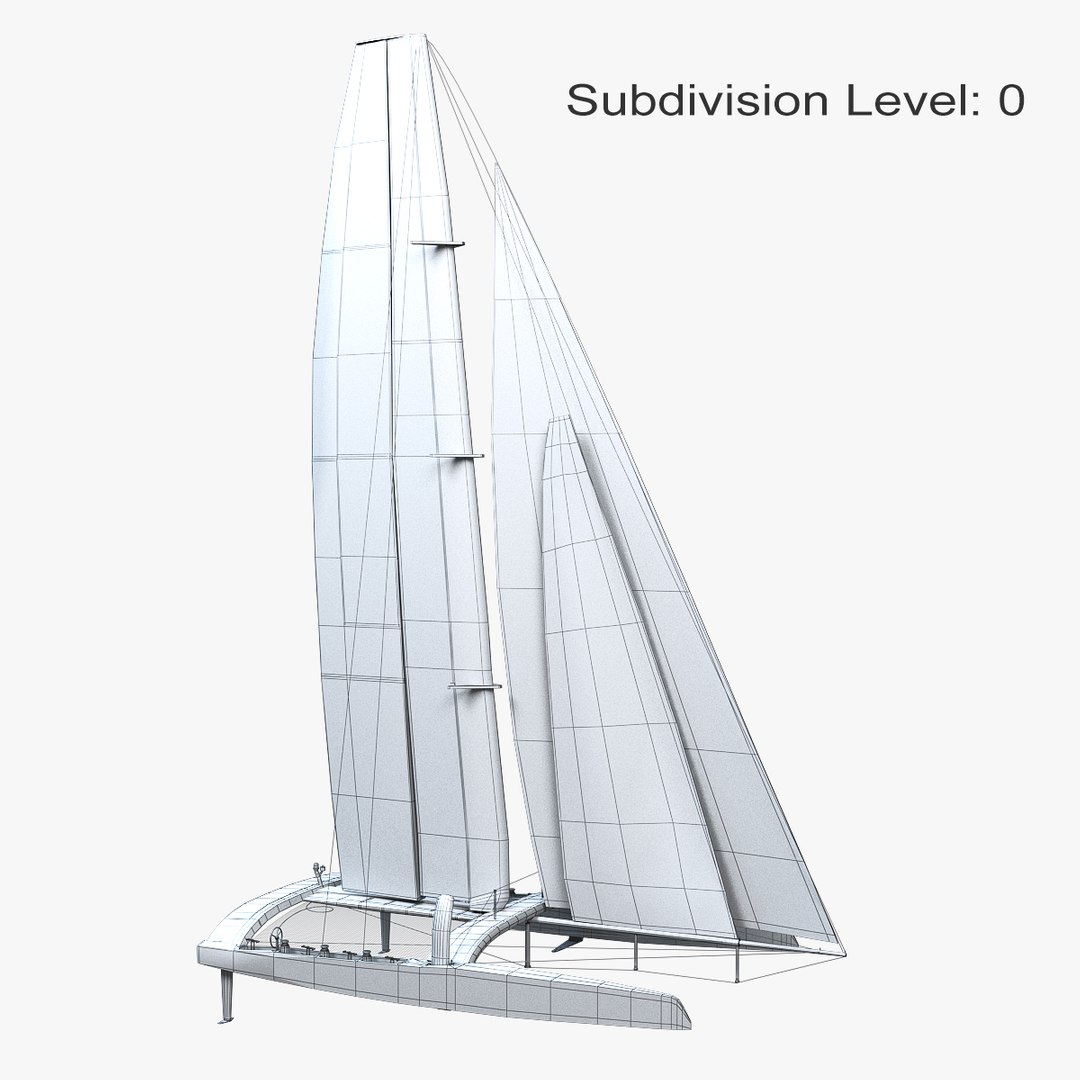 Catamaran Class Ac 72 3d Model