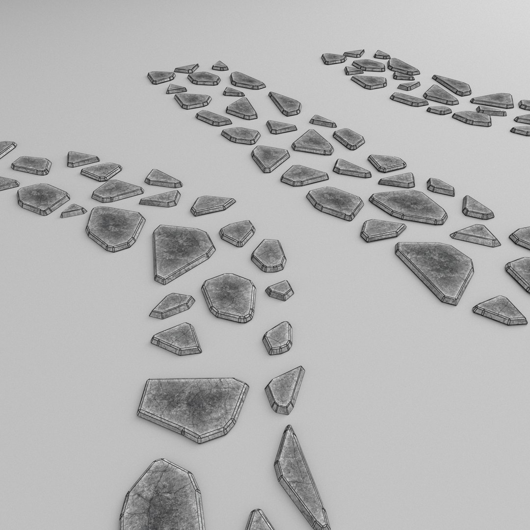 Stone Pathway 3 3D Model - TurboSquid 1560104