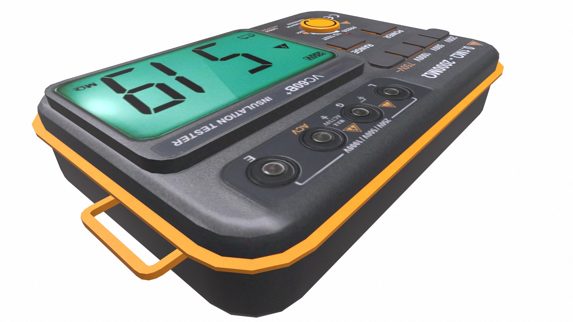 3D Digital Insulation Tester Low Poly - TurboSquid 2391200