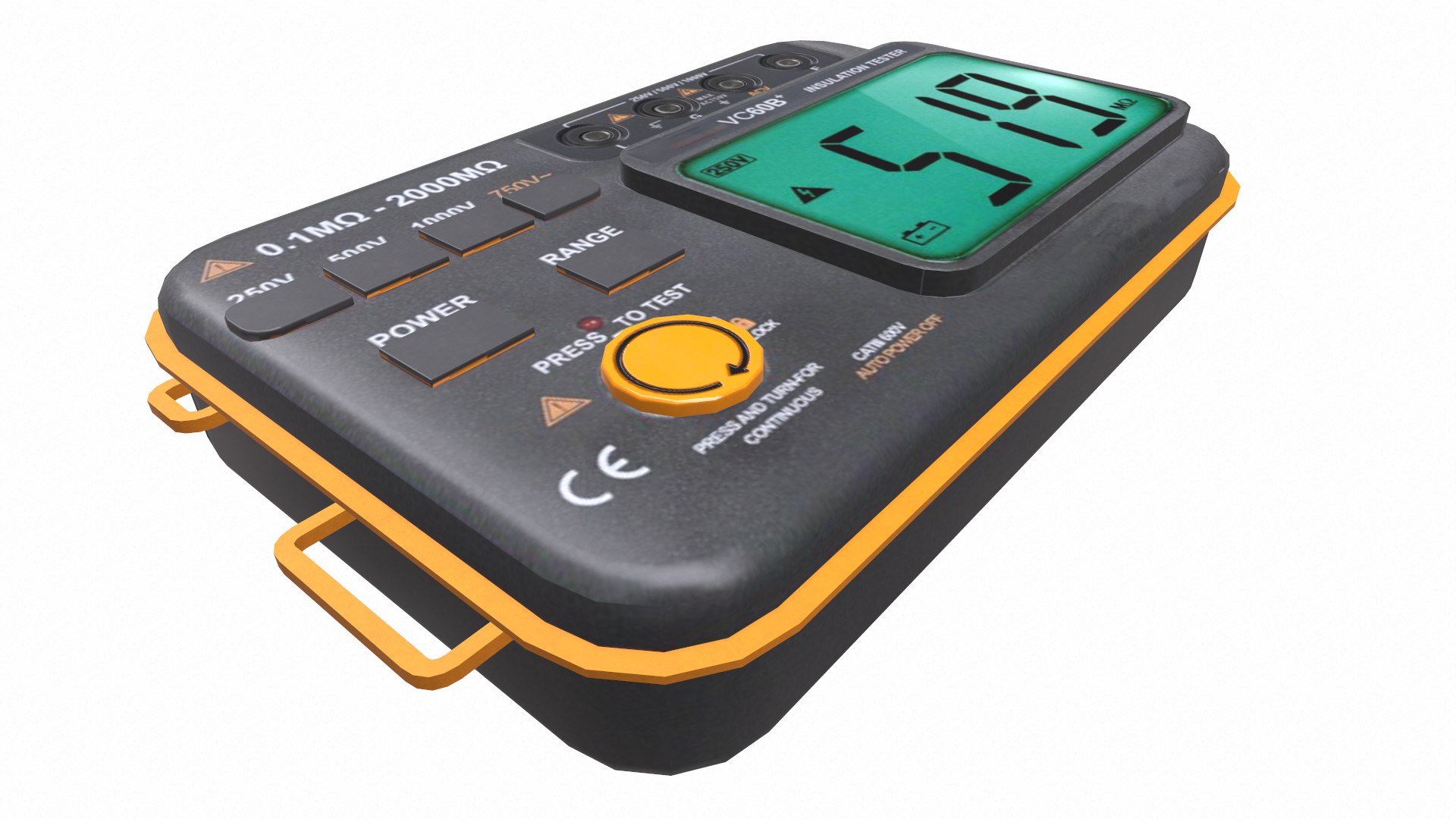 3D Digital Insulation Tester Low Poly - TurboSquid 2391200