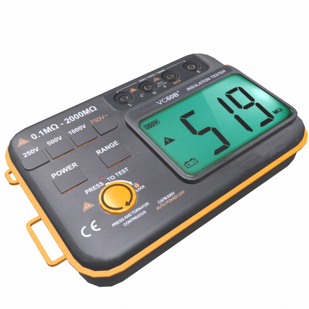 3D Digital Insulation Tester Low Poly - TurboSquid 2391200