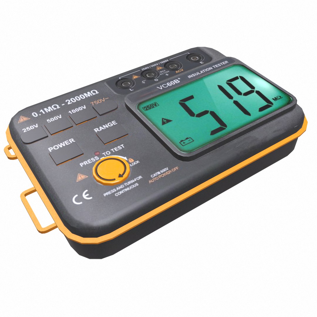 3D Digital Insulation Tester Low Poly - TurboSquid 2391200