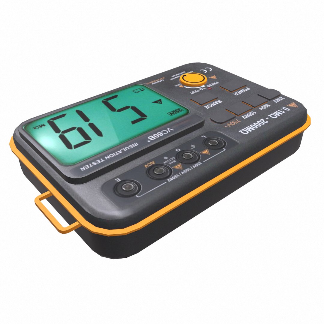 3D Digital Insulation Tester Low Poly - TurboSquid 2391200