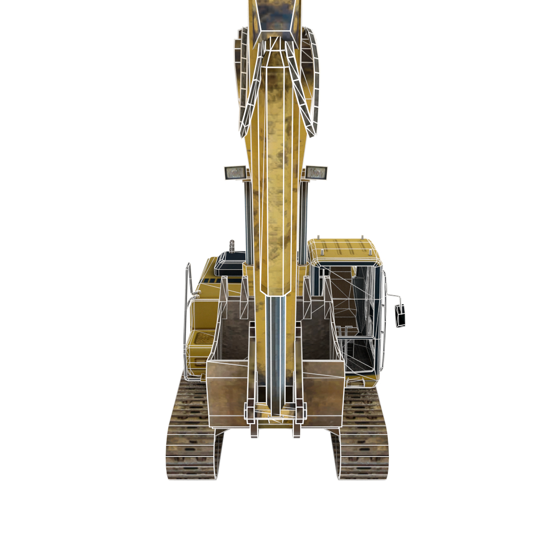 Excavator 3d 3ds