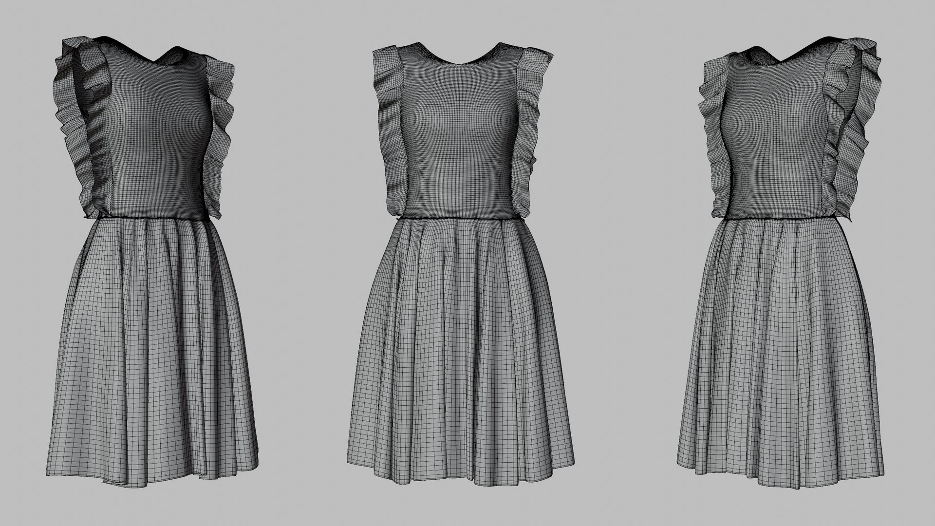 3D Dress 20 Abstract Sound Wave Model - TurboSquid 2469549