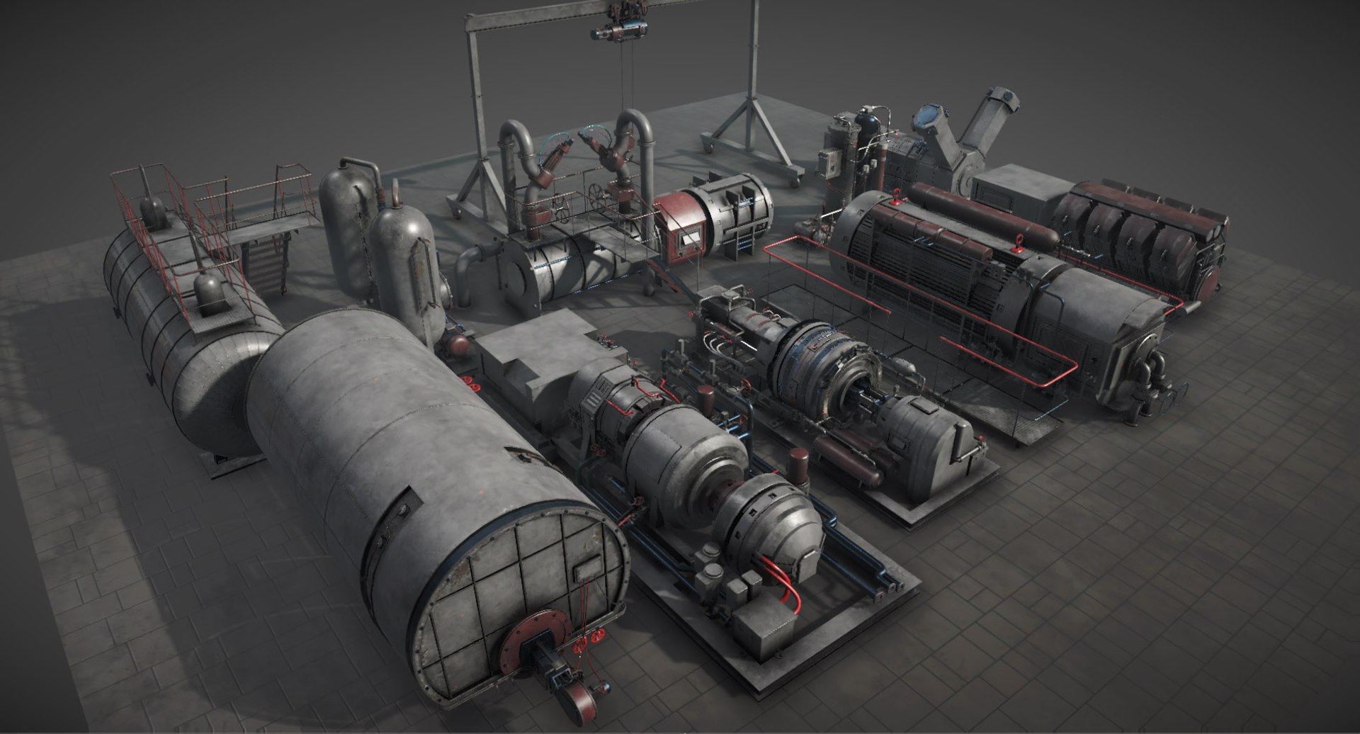 3D Machinery Pack Unity Model - TurboSquid 1468844