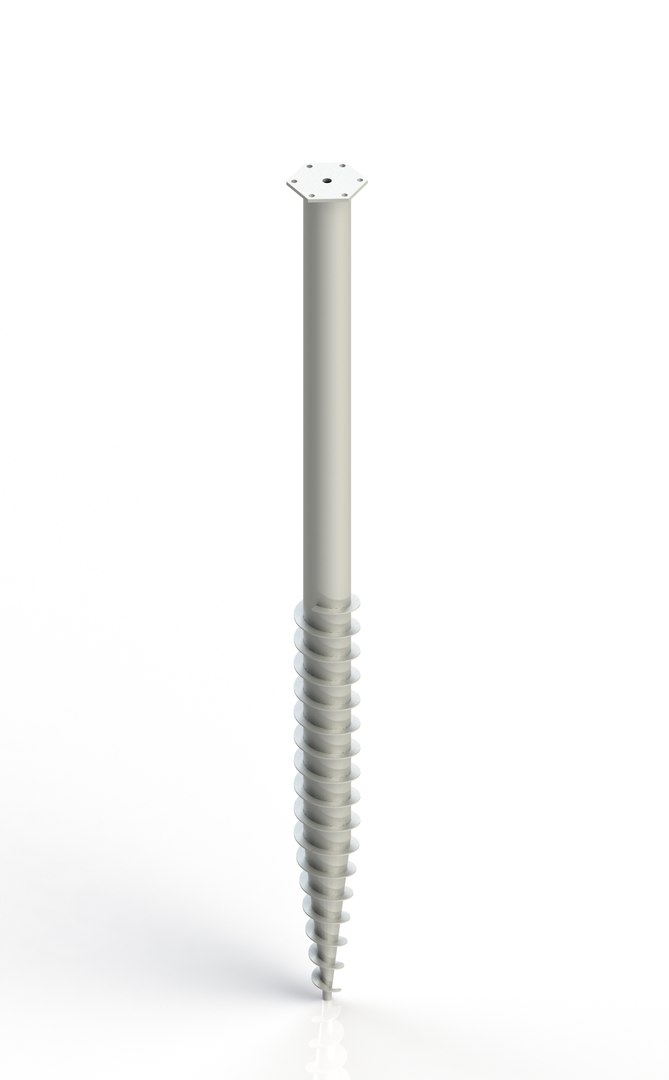 Screw Pile 3D Model - TurboSquid 1423282