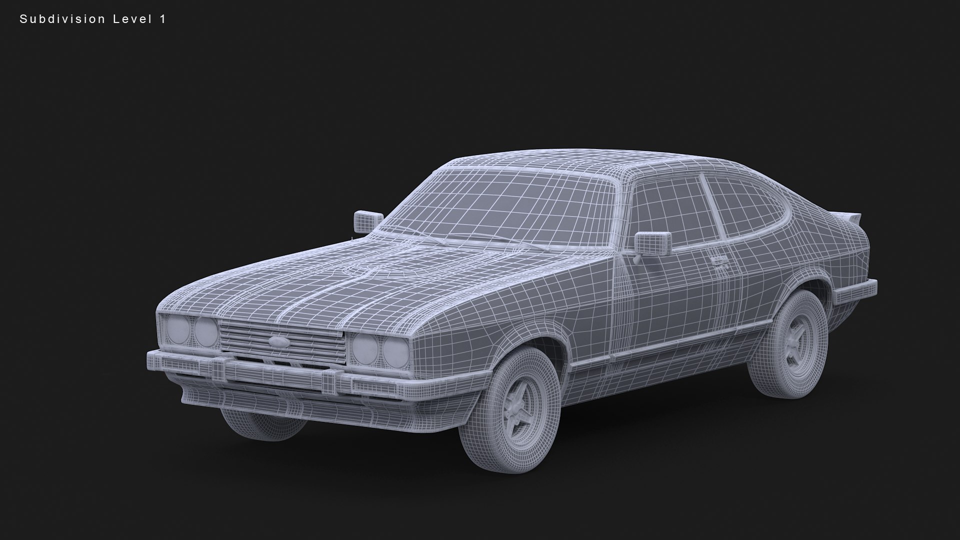 3D 1983 Capri Mk Iii Model - TurboSquid 1559546