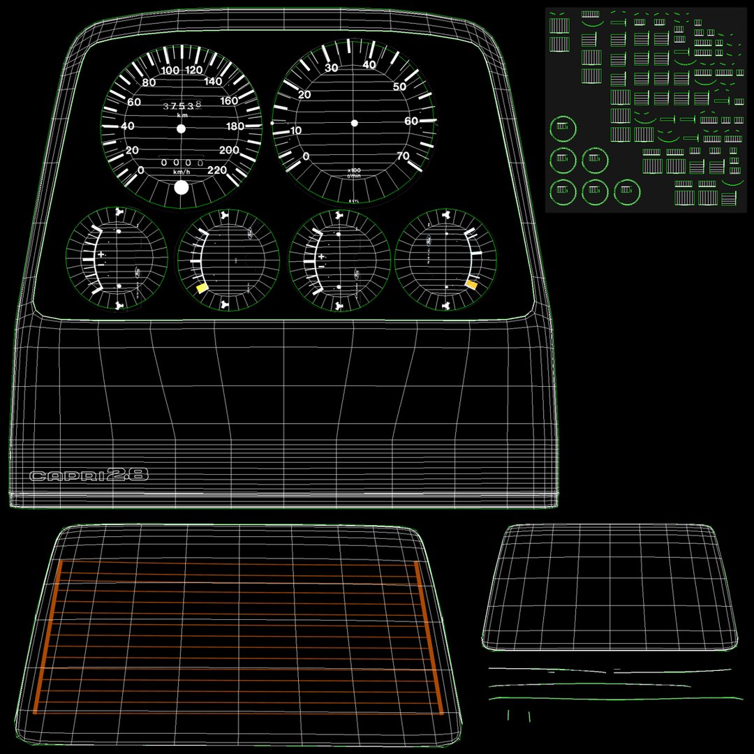 3D 1983 Capri Mk Iii Model - TurboSquid 1559546