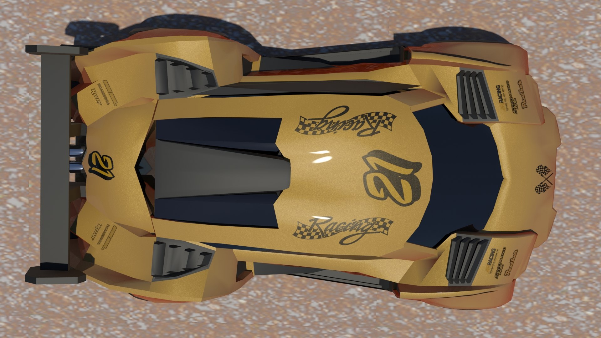 Super Racing Car 3d Model