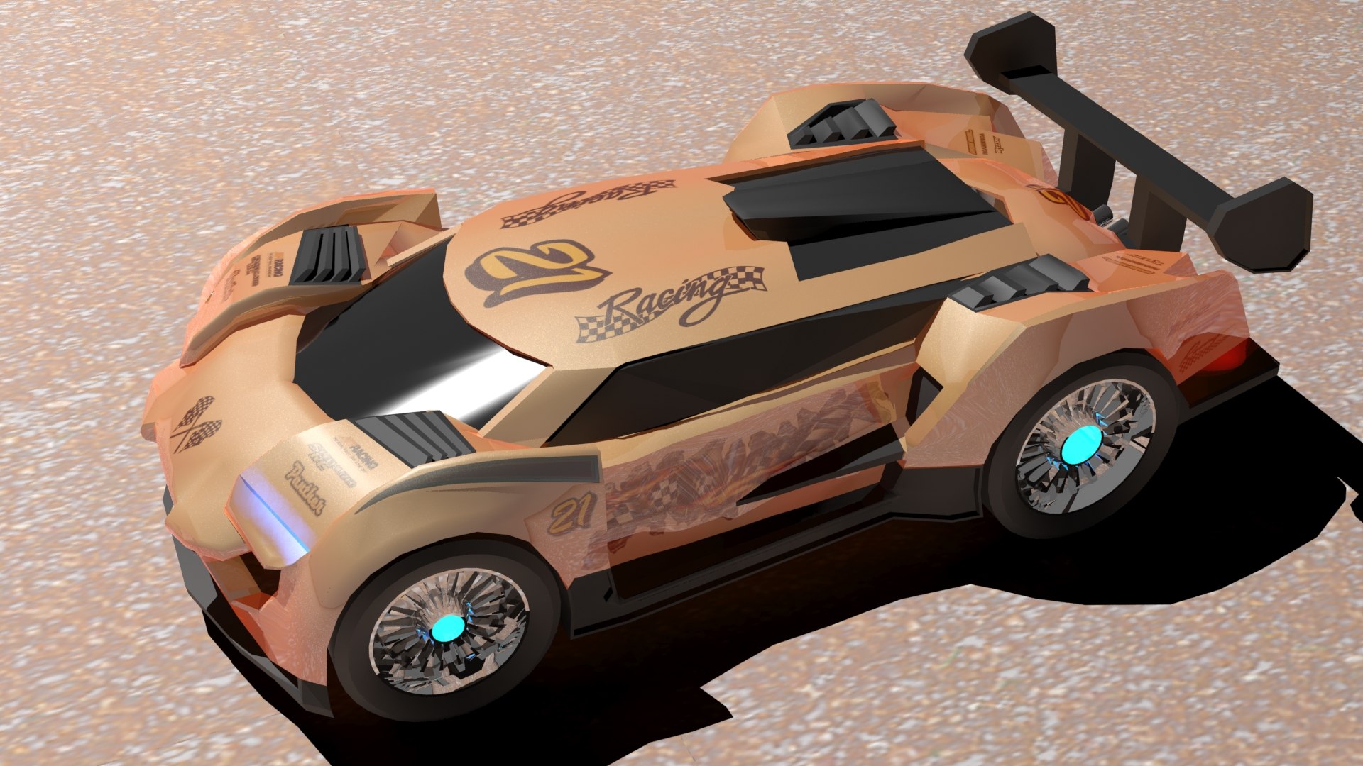 Super Racing Car 3d Model