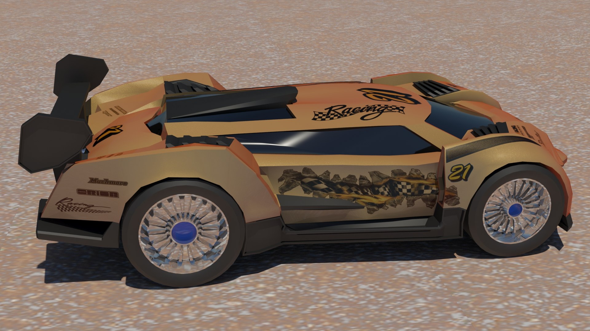 Super Racing Car 3d Model