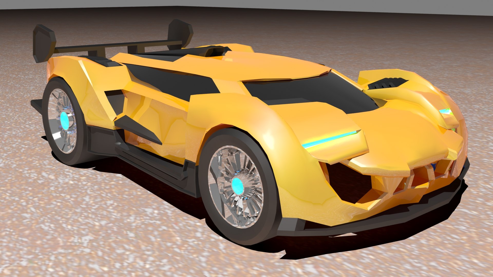 Super Racing Car 3d Model