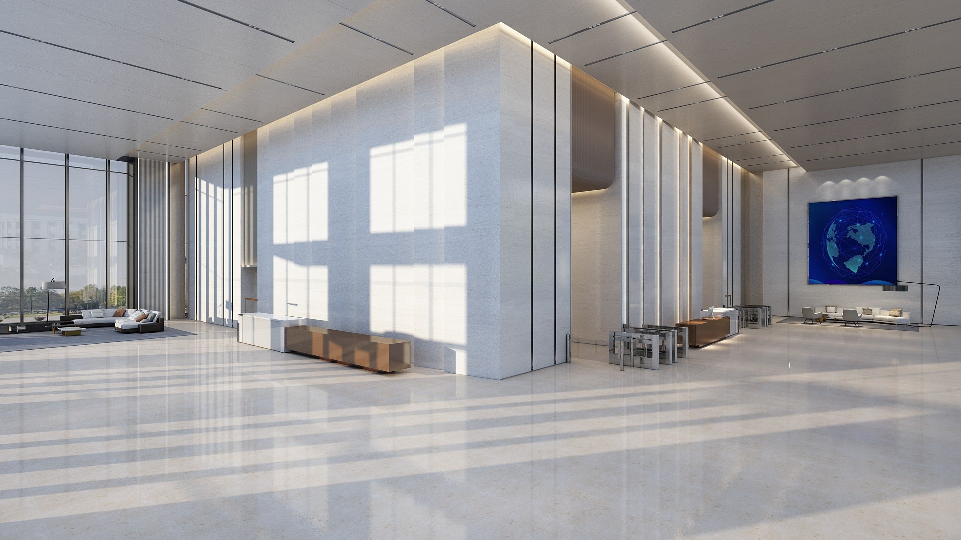 Modern Hall 07 3D Model - TurboSquid 1806199