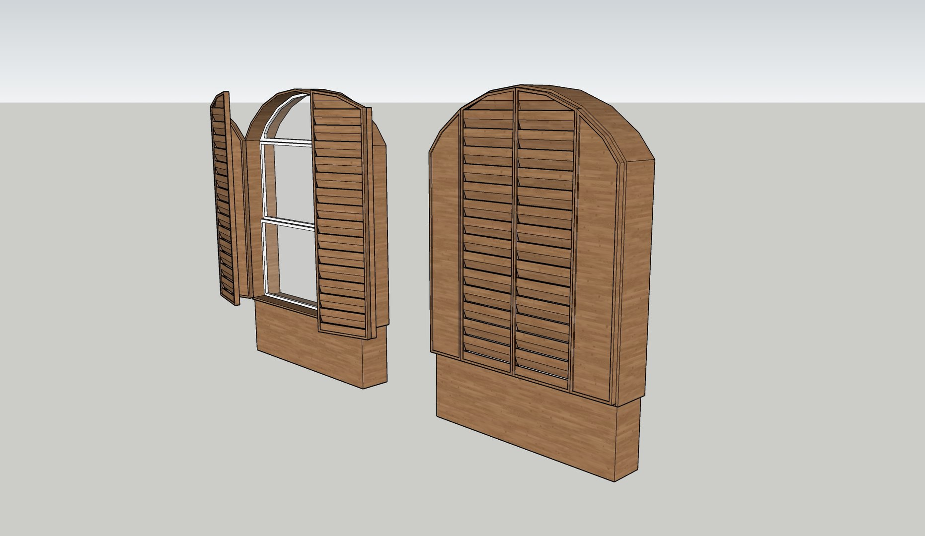 Arch Window Model - TurboSquid 2091459