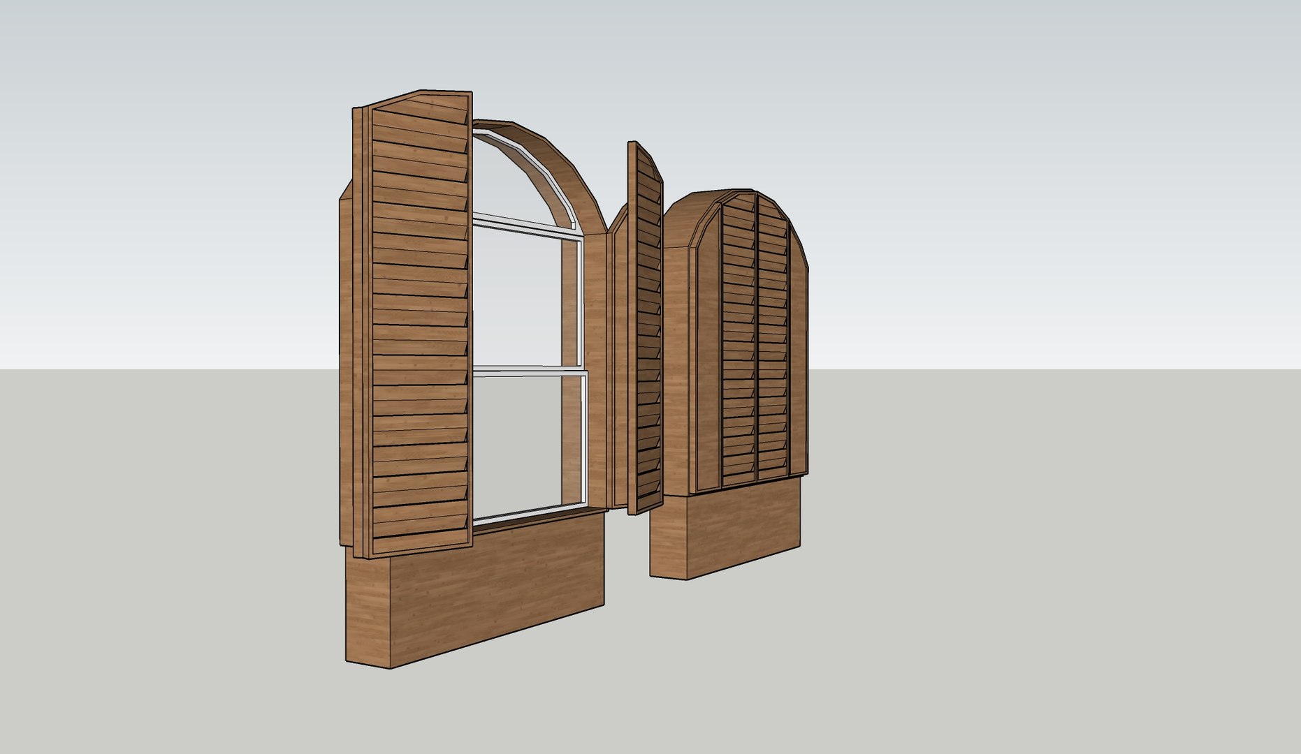 Arch Window Model - TurboSquid 2091459