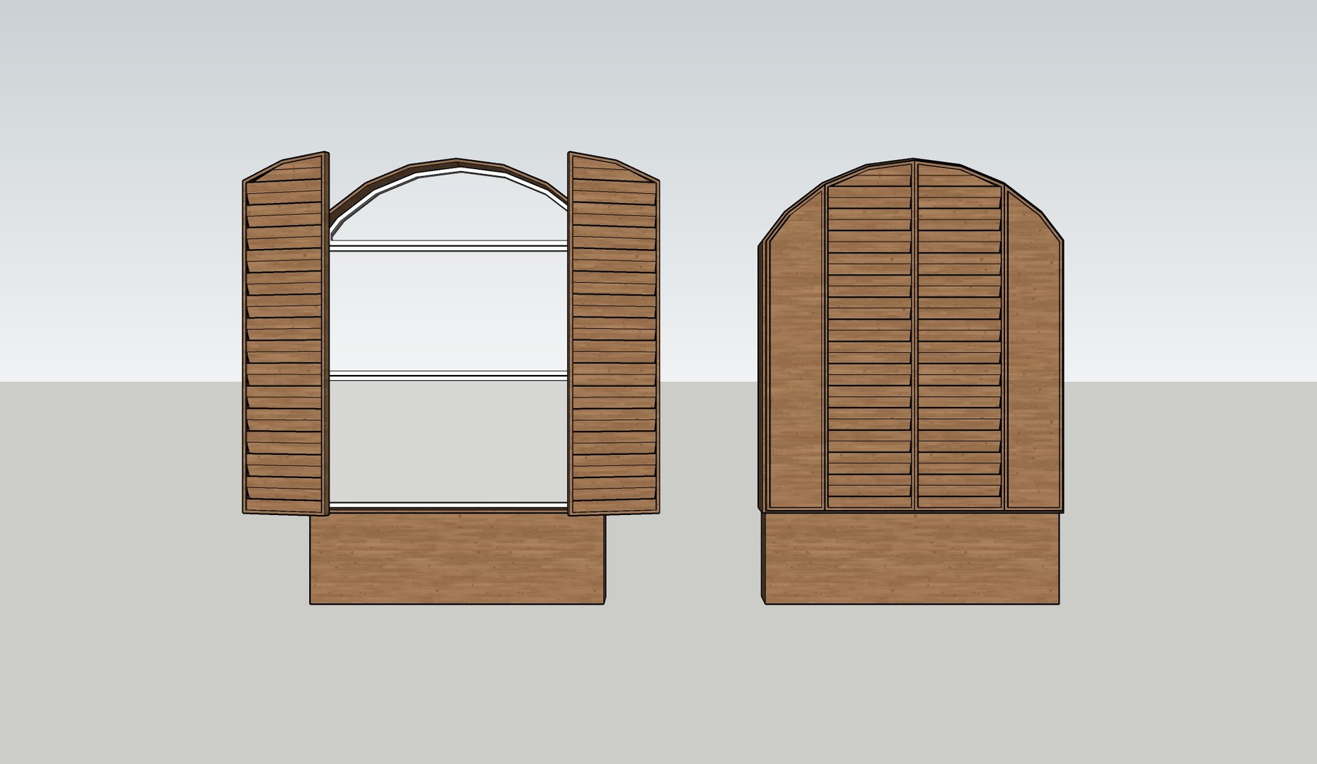 Arch Window Model - TurboSquid 2091459