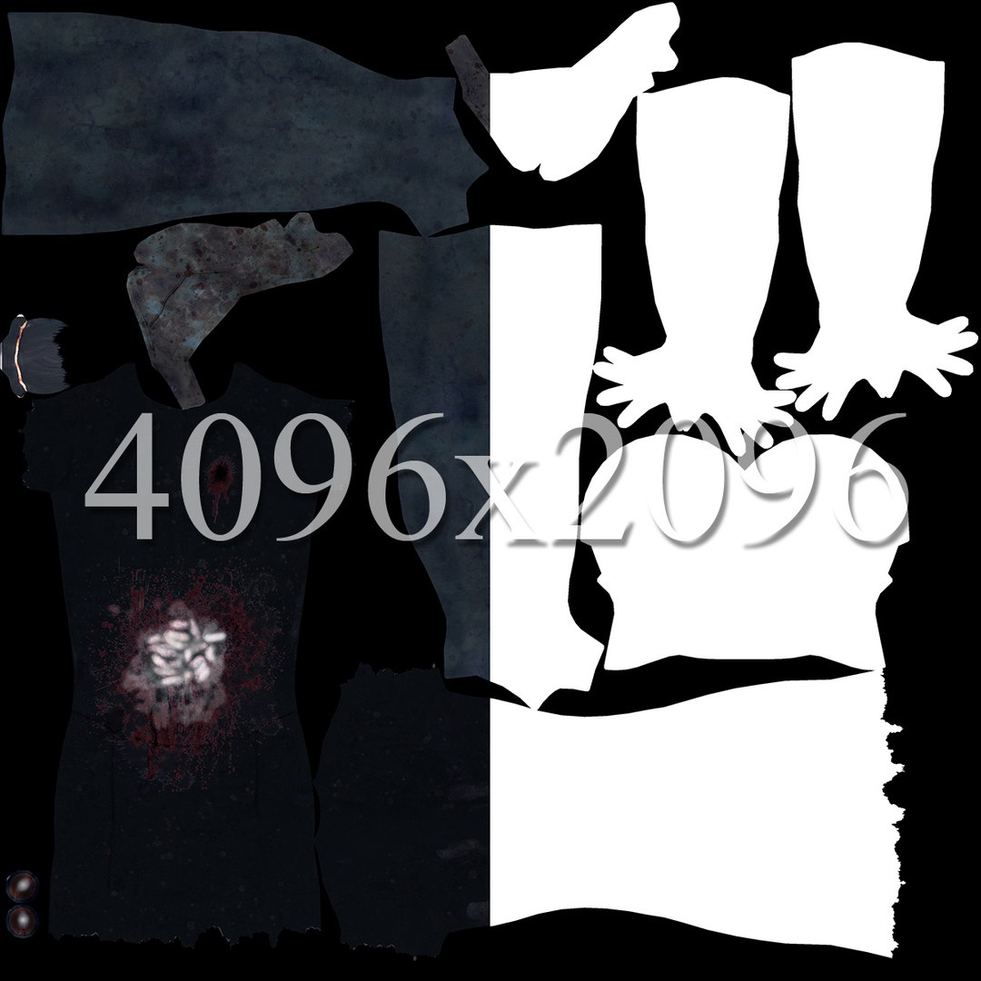 3d model zombies pack 1
